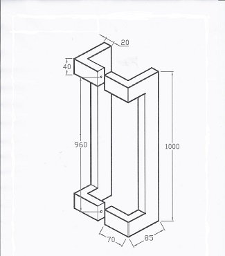 Offset Handles 1000mm Square | Great Grab