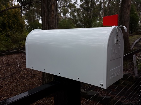 White Letterbox US Style American Mailbox | Great Grab