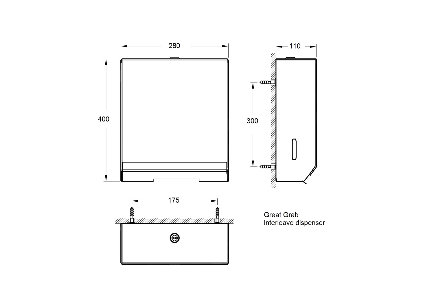 Paper Towel Dispenser Interleave Multifold | Great Grab