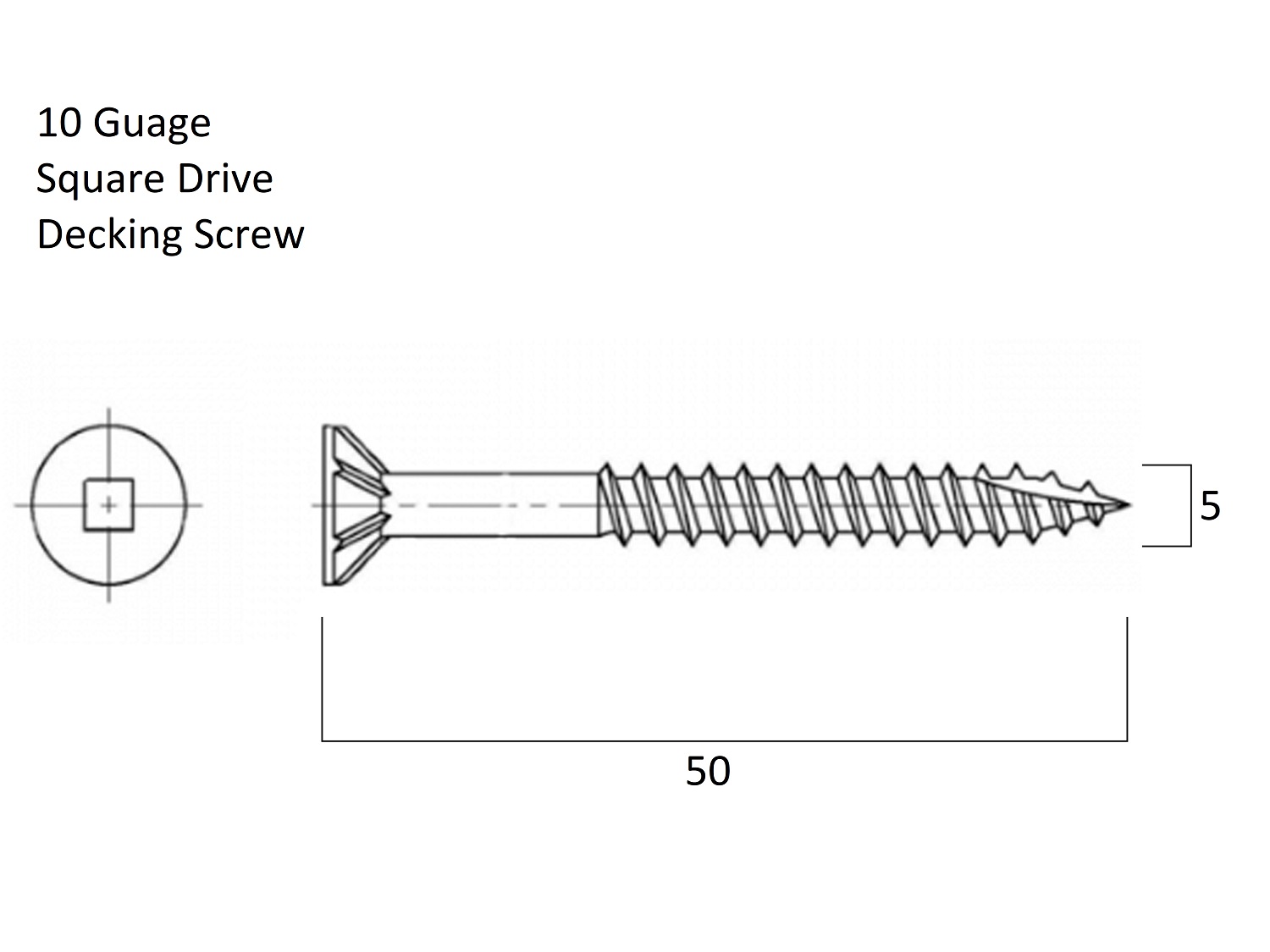 Stainless Steel Decking Screws 1000 Pack | Great Grab