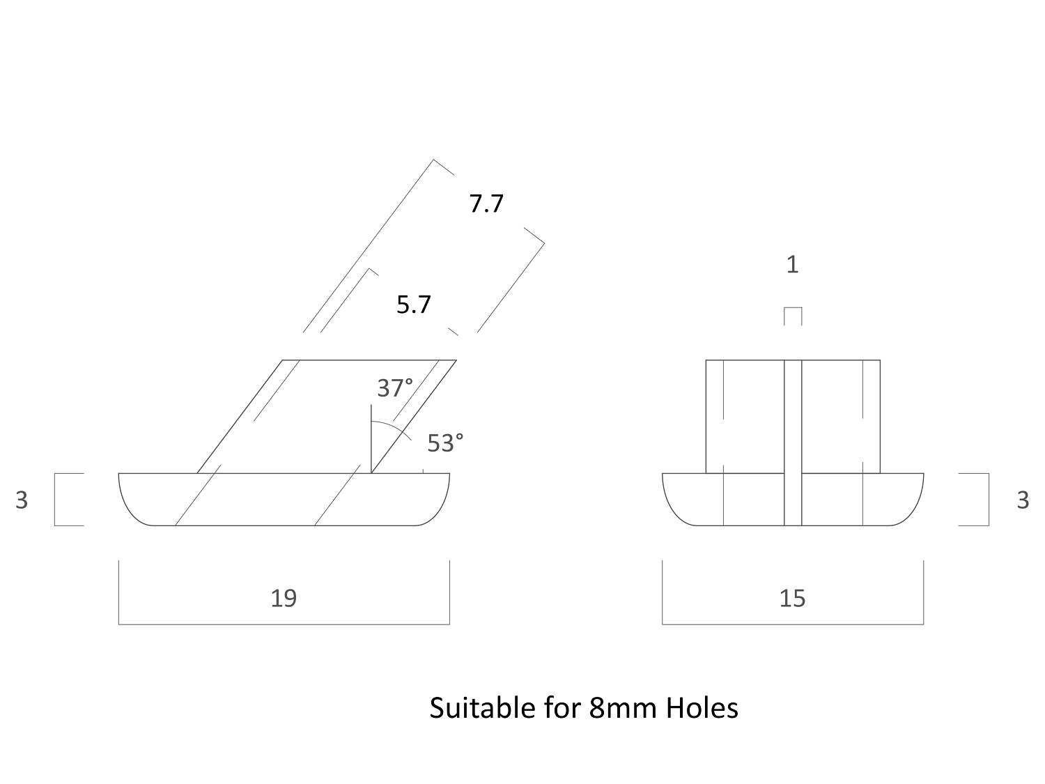 Nylon Grommet 37° Angled 10 Pack | Great Grab