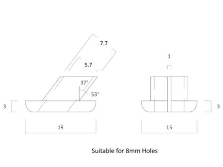 Nylon Grommet 37° Angled 100 Pack | Great Grab