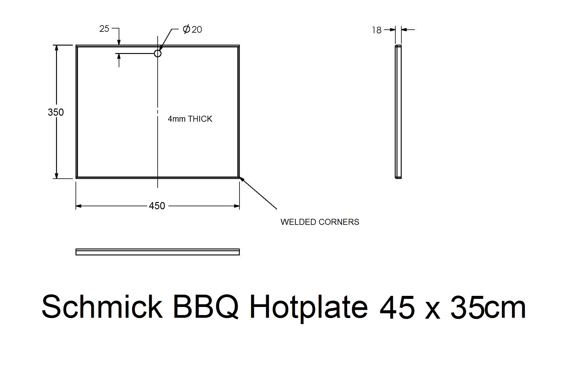 Stainless BBQ Hotplate 45 X 35 | Great Grab